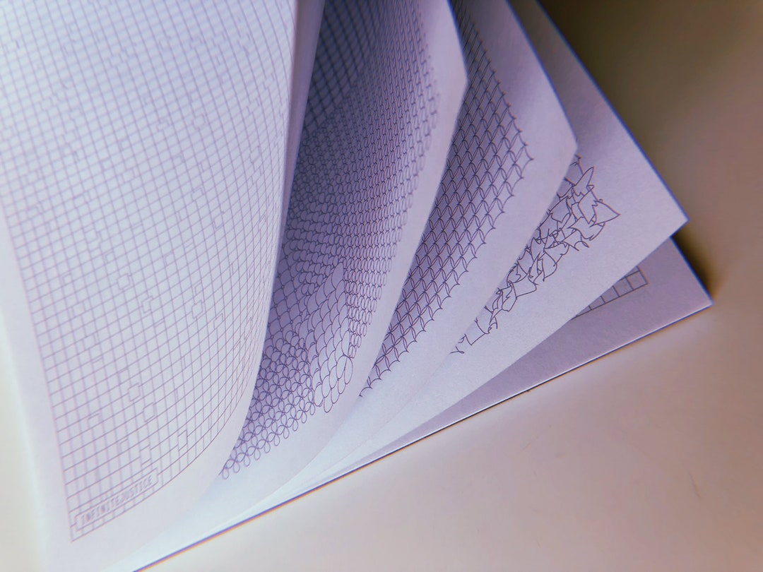 Crazy Grid Printable Notepad 12 Unique Quirky Pattern Designs to Print ...