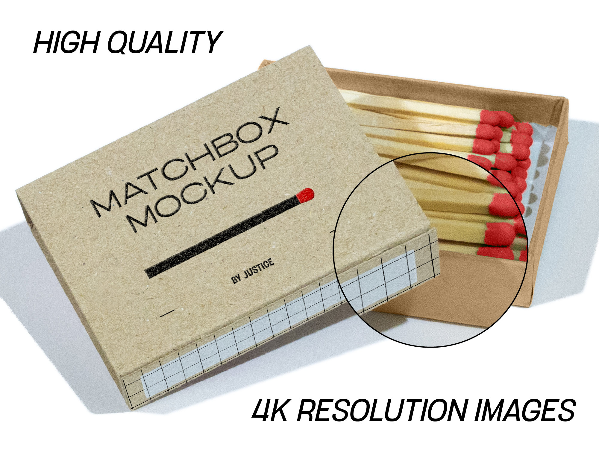 Customizable Matchbox Photoshop Mockup Files - 4 Images - Change the ...