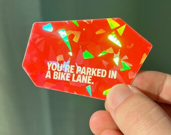 I Parked in A Bike Lane Sticker Pack - Etsy