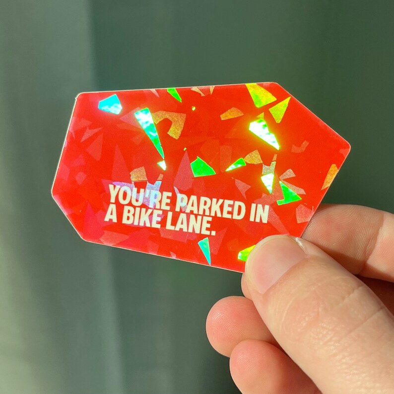 You're Parked in a Bike Lane Urban Advocacy Stop Sign Shatter ...