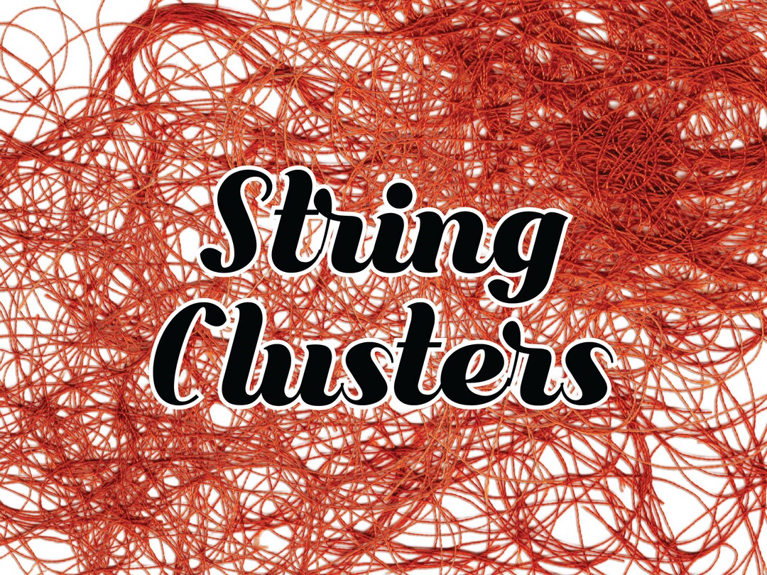 Red Threads Jumbled up HD Scans Knitting Aesthetic Clusters Transparent ...