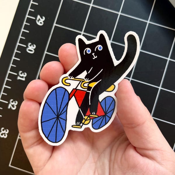 Sticker Two Cats - Etsy