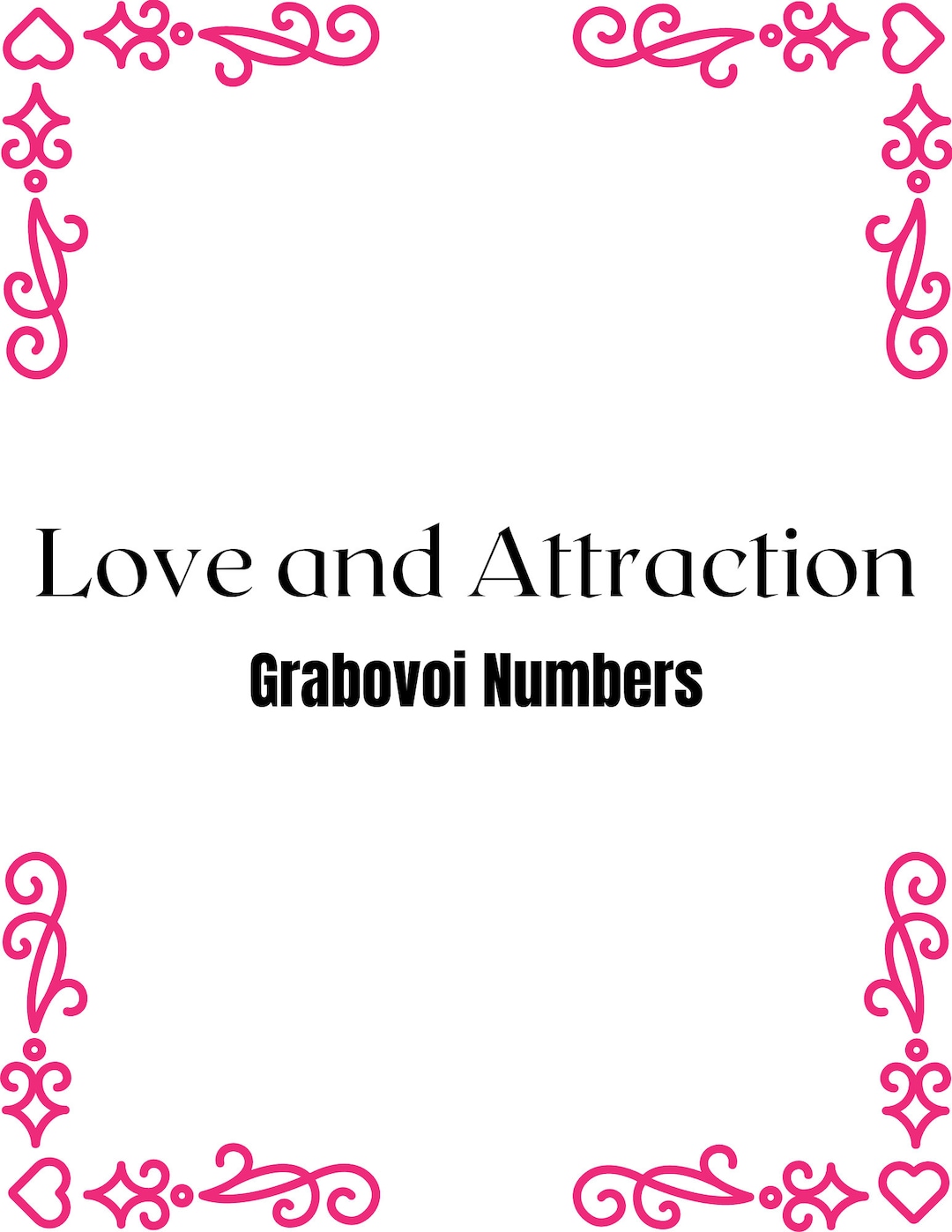 Grabovoi Numbers for Love and Attraction - Etsy
