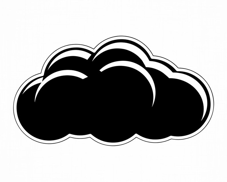 Cloud Eps Cloud Pdf Cloud Clipart Cloud #3 Svg Cloud Files For Cricut ...