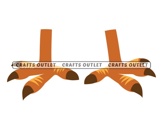 Cricut Bird Feet Design Dxf Bird Svg Chicken Feet Svg Bird Feet Clipart ...