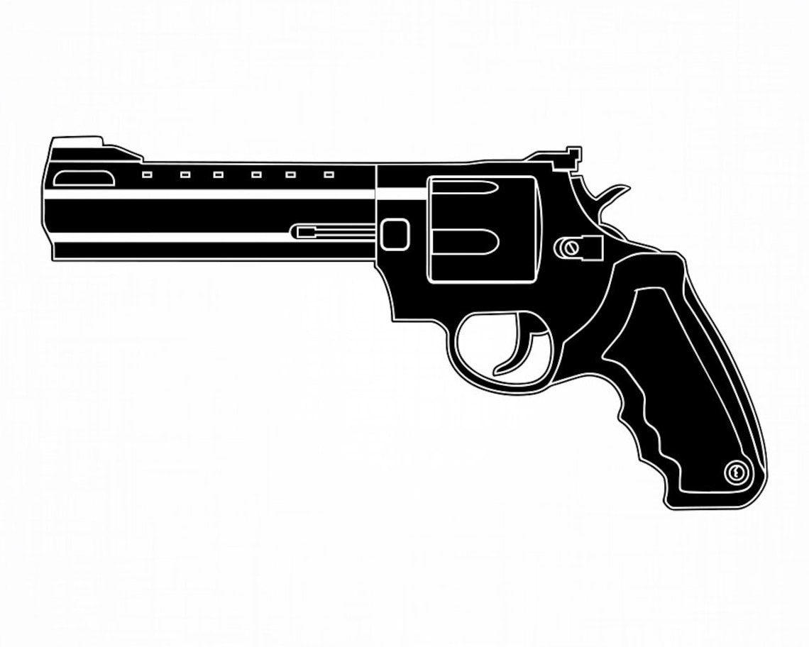 Revolver 2 Svg Revolver Svg Gun Svg Pistol Svg Revolver | Etsy