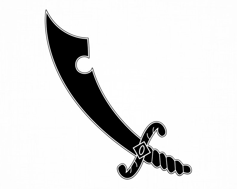 Scimitar Files For Cricut Eps Scimitar Dxf Scimitar Clipart Scimitar ...