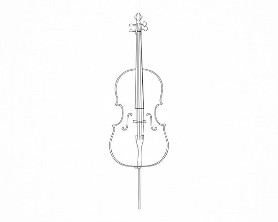 Cello Logo Outline Svg Cello Files for Cricut Cello Png Cello Dxf Eps ...