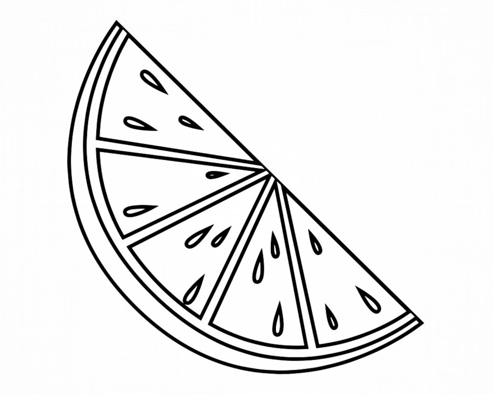 Lemon Slice Outline Svg Lemon Slice Svg Fruit Slice Svg | Etsy