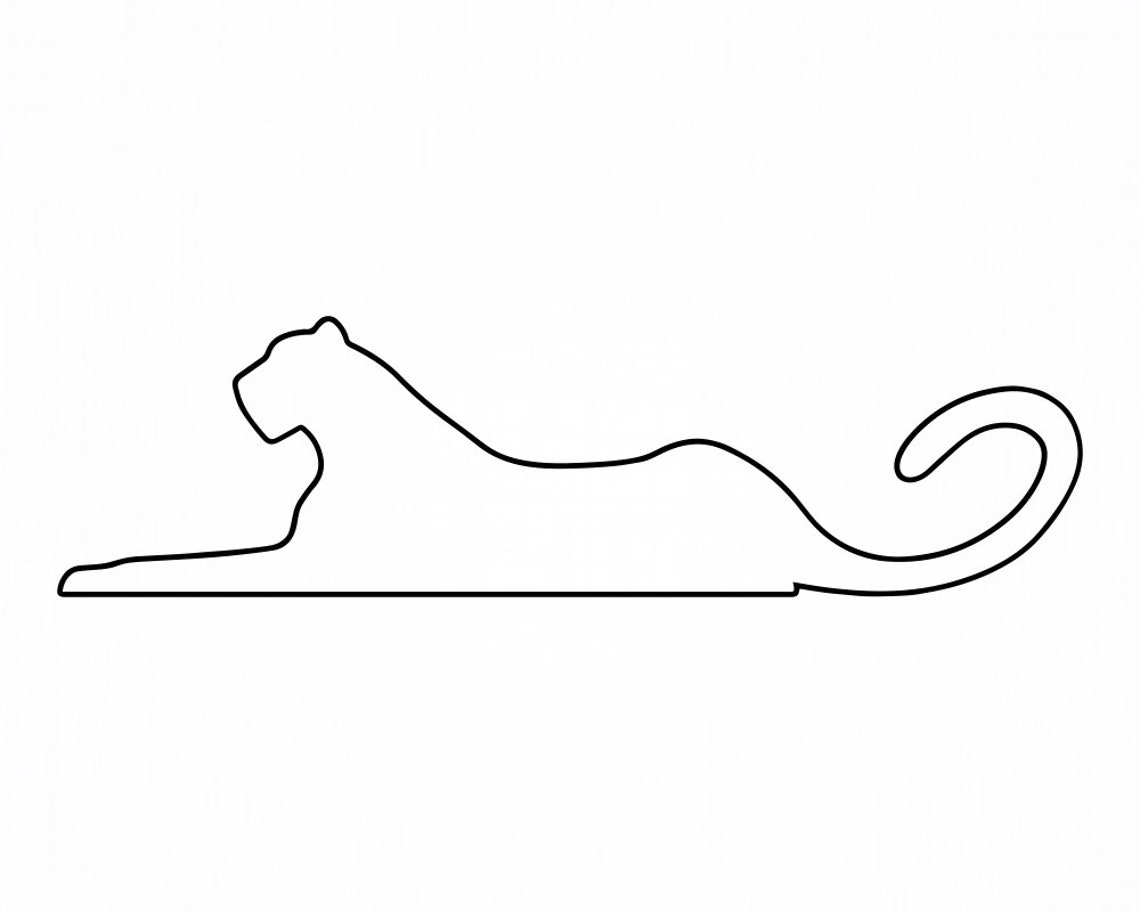 Puma Outline Svg Puma Svg Panther Svg Leopard Svg Cheetah | Etsy