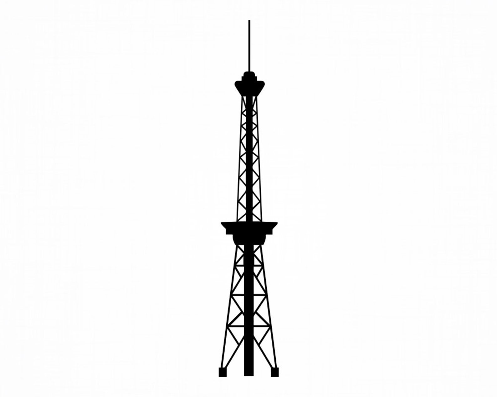 Radio Tower Svg Radio Tower Cut Files Radio Tower Clipart | Etsy