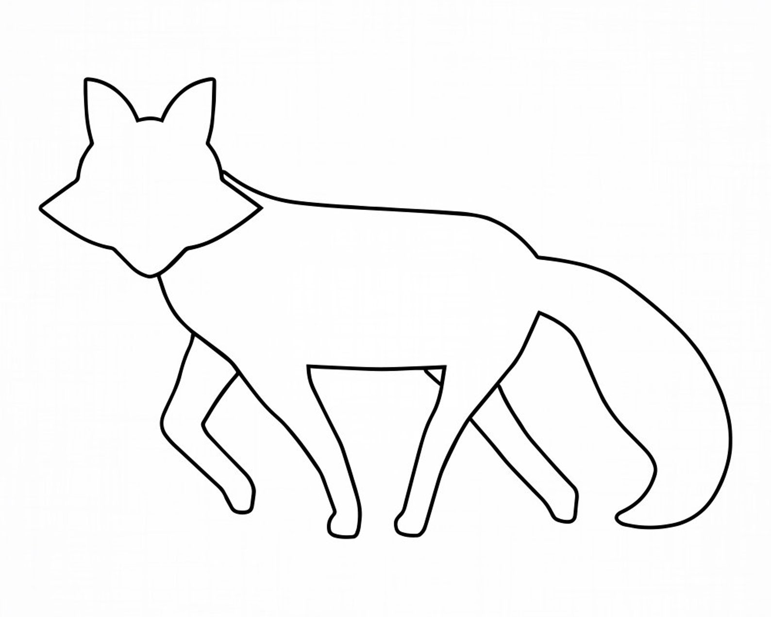 Fox Design Outline Svg Fox Svg Forest Creatures Svg Fox Cut | Etsy