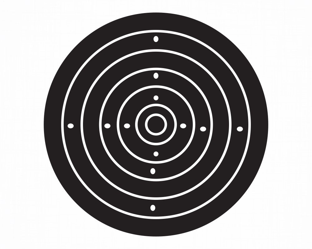 Shooting Target 2 Svg Target Svg Shooting Range Svg Target | Etsy