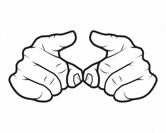 Pointing Cut Files Pdf Eps Pointing Finger #2 Svg Pointing Svg Dxf ...