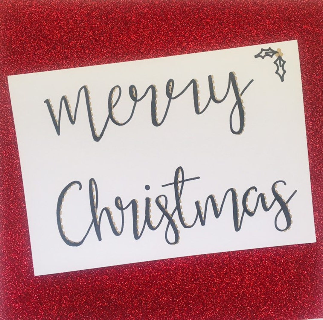 Handwritten Calligraphy/calligraphy Christmas Card/calligraphy Seasonal ...