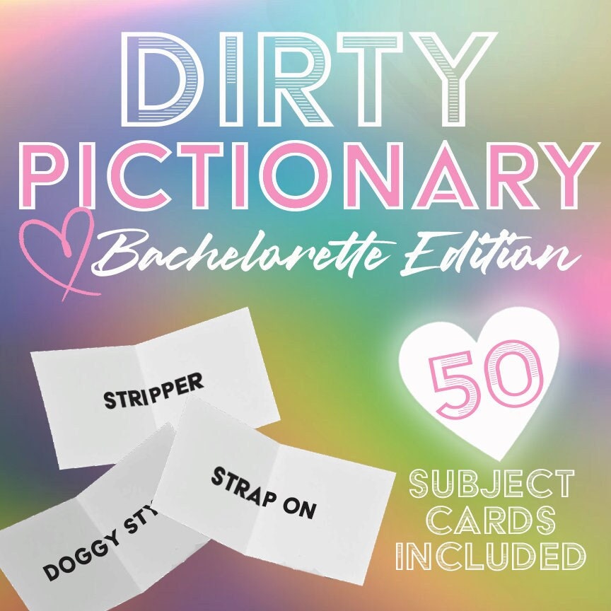 Palabras De Pictionary Para Despedida De Soltera Imprimibles