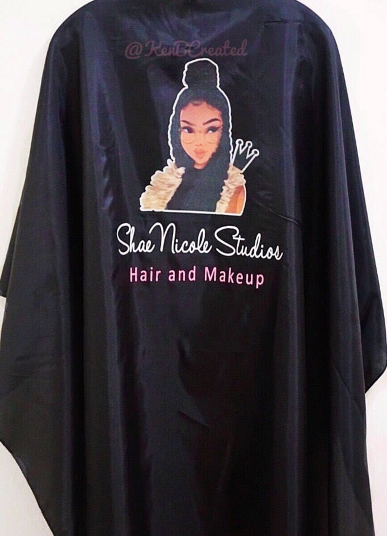 Custom Salon Cape Makeup Artist Cape Barber Cape | Etsy