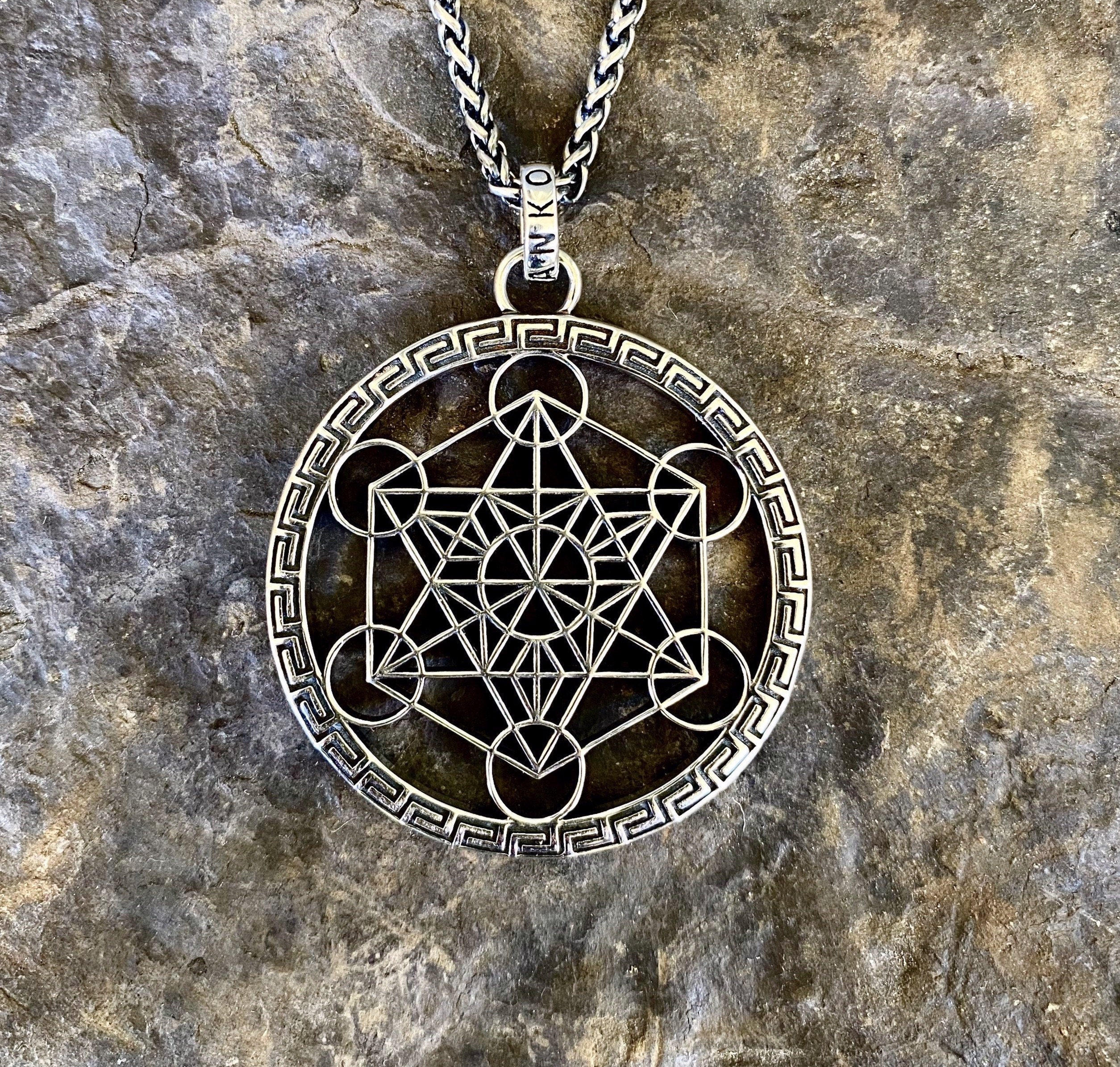 ANKORA & Metatron Pendant Sterling Silver Silver Metatron's Cube ...