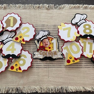 Pizza Cake Topper First Birthday Cake Topper Smash Cake - Etsy