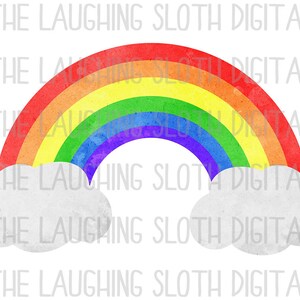 Watercolor Weather Clip Art Watercolour Rainbow Art Download Commercial ...