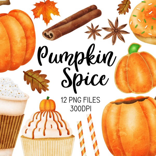 Fall Clipart for Commercial Use - Etsy