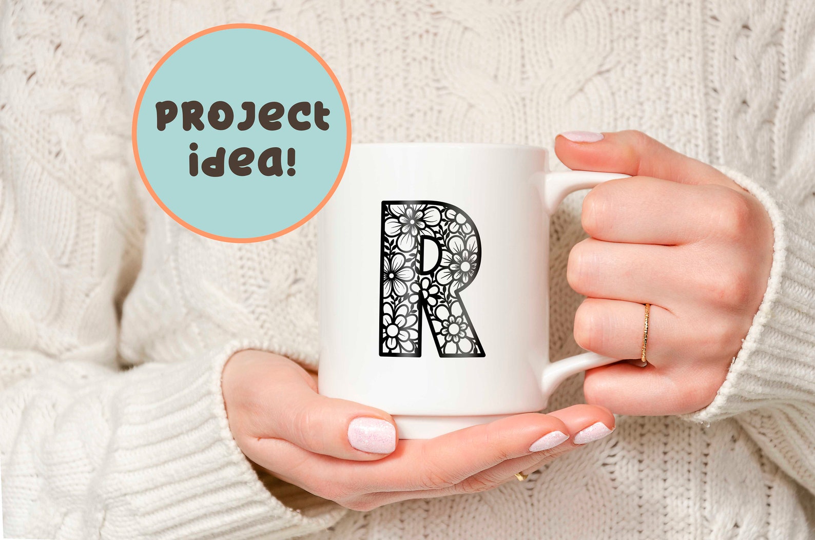 Floral Letter R Cut File Flower Letter SVG SVG File | Etsy