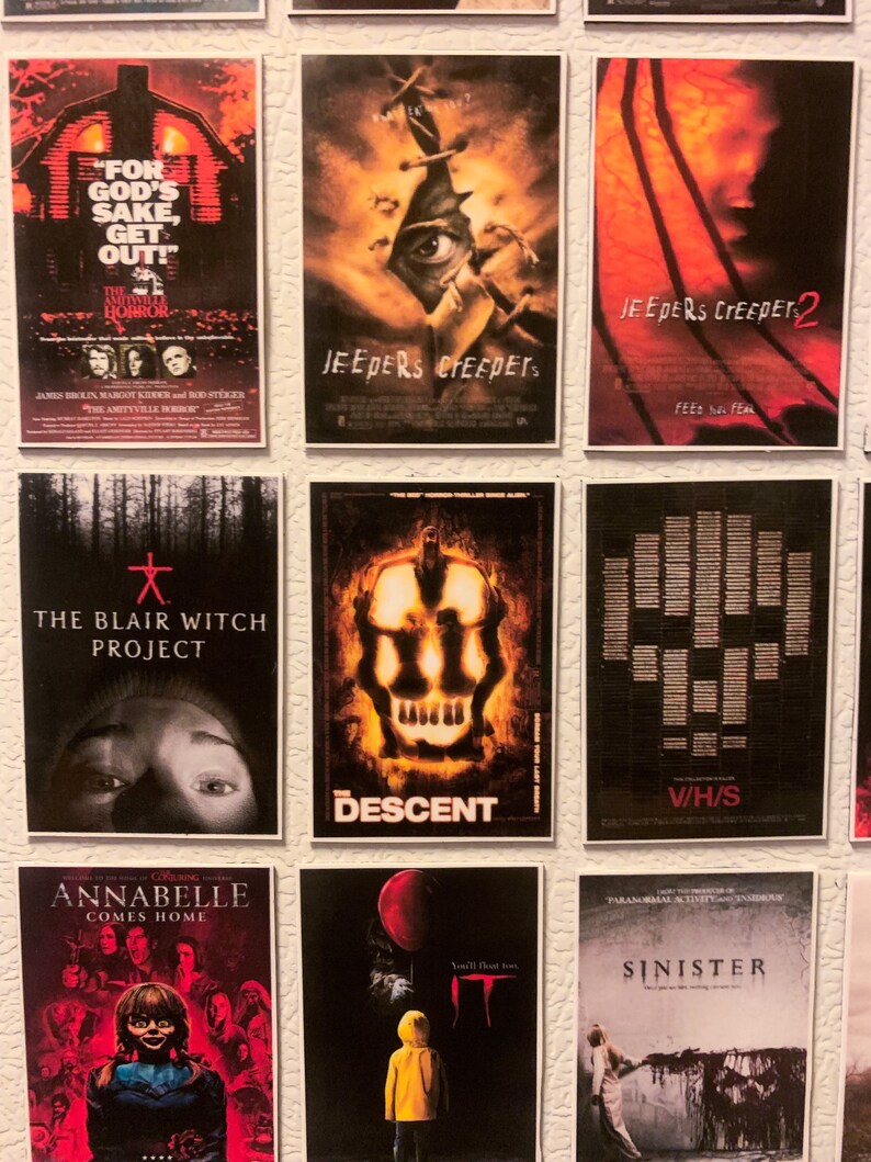 Mini Horror/scary Movie Posters Magnet Movie Posters 2x3 in - Etsy