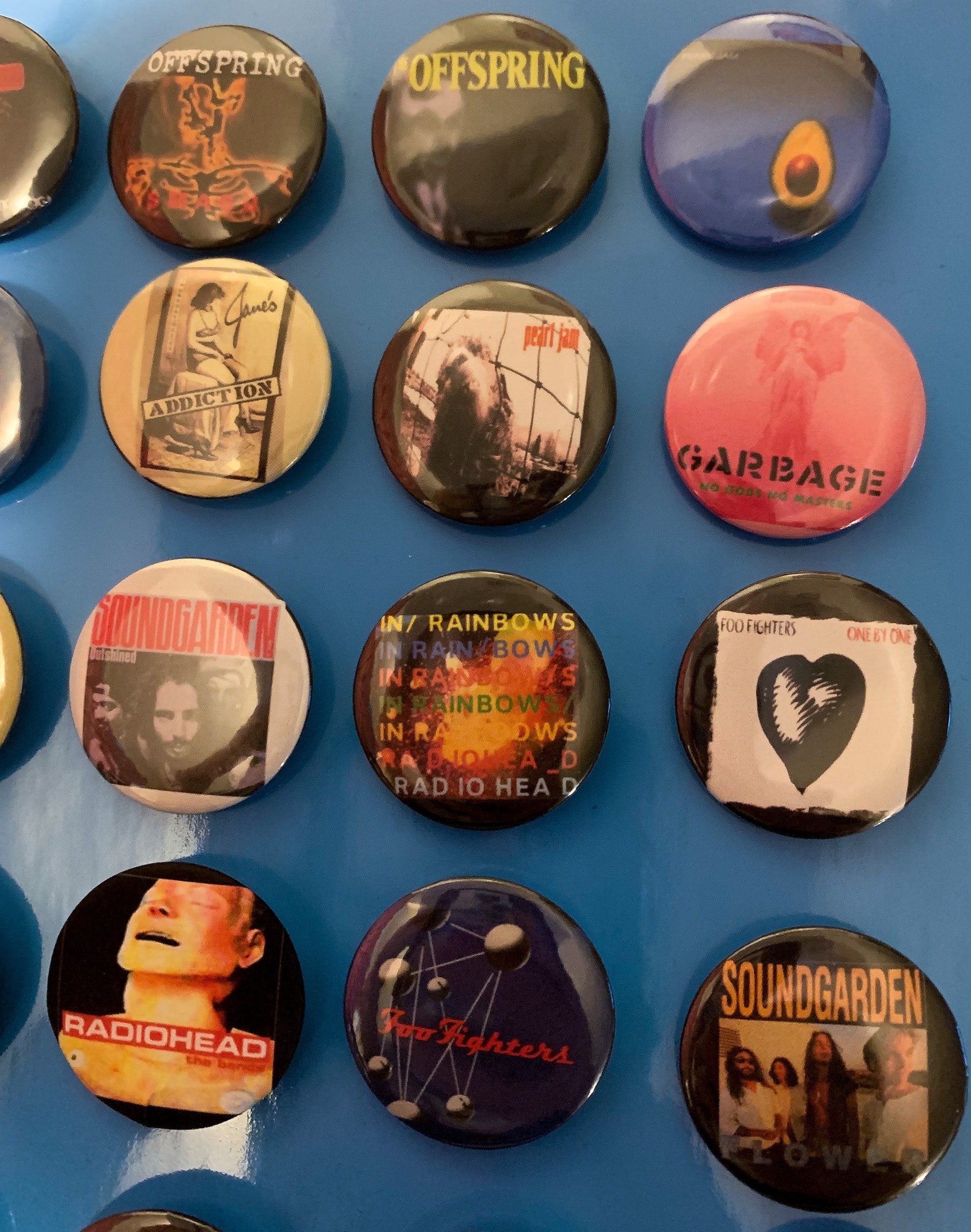 80s / 90's / 00s Band Pins Custom Badges Alternative - Etsy