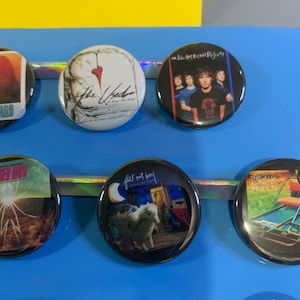 2000’s Grunge, Emo Band Pins, Custom, Badges, Alternative, Punk, Music ...