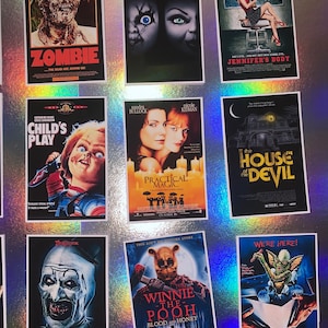 Mini Horror Movie Posters, Halloween Collection, Magnet Cardstock (2x3 ...