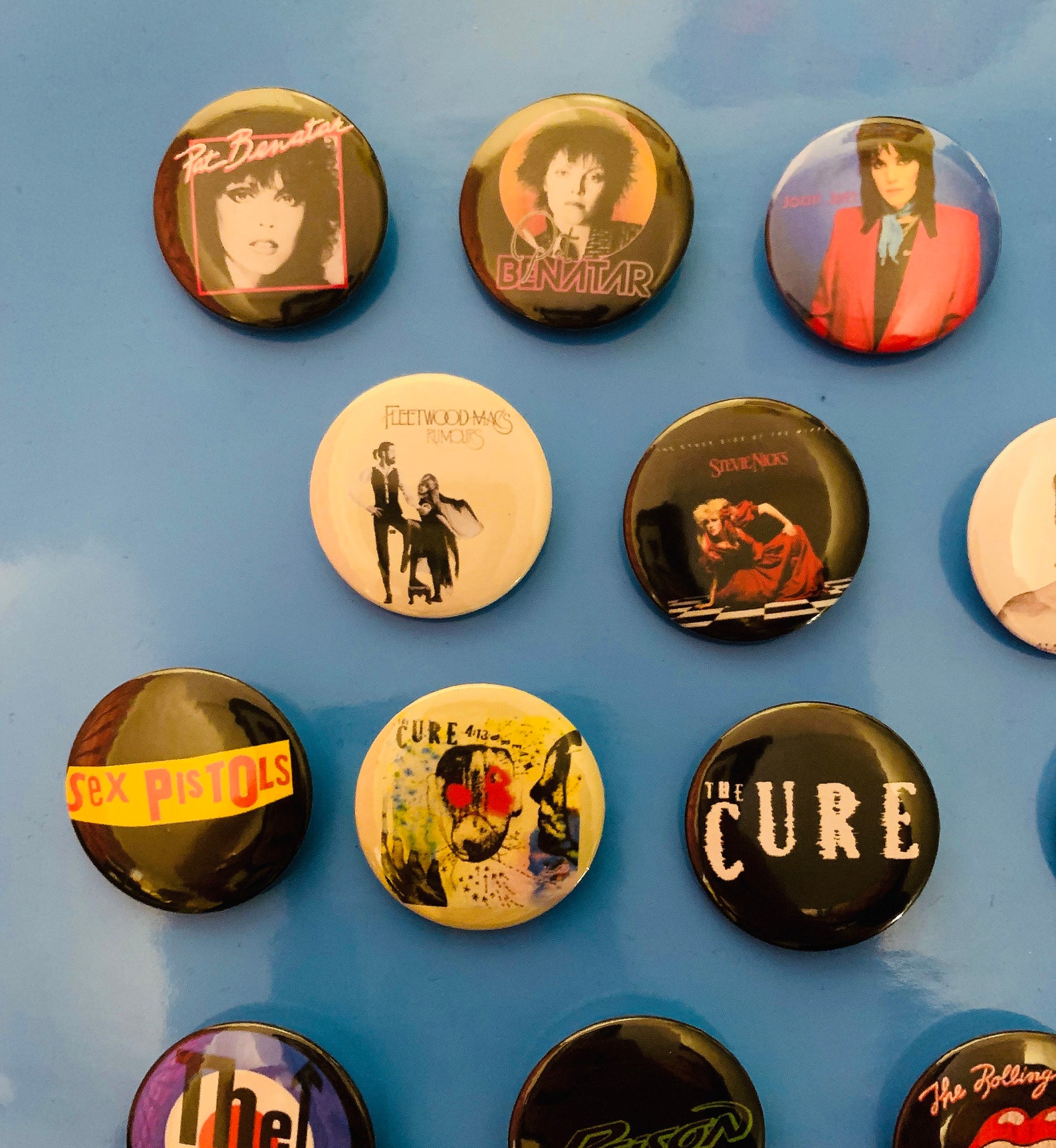 70s, 80's, 90's Rock Band Pins, Custom Badges, Alternative, Punk ...