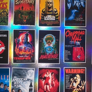 Mini Horror Movie Posters, Halloween Collection, Magnet Cardstock (2x3 ...