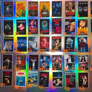 Mini Horror Movie Posters, Halloween Collection, Magnet Cardstock (2x3 ...