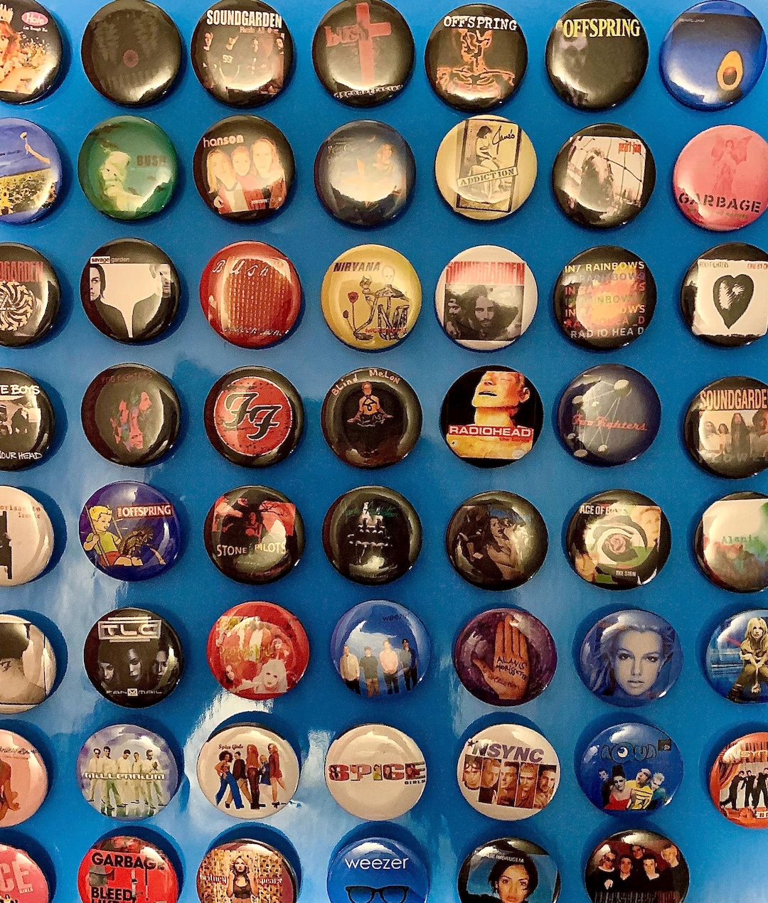 80s/90s/00s Band Pinback Buttons, Alternative Rock Music Badges - Etsy