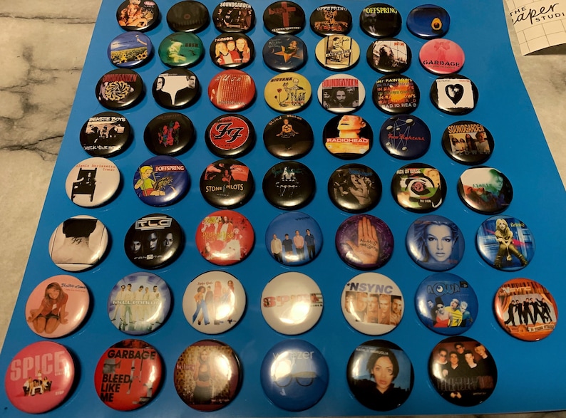 80s / 90's / 00s Band Pins Custom Badges Alternative - Etsy