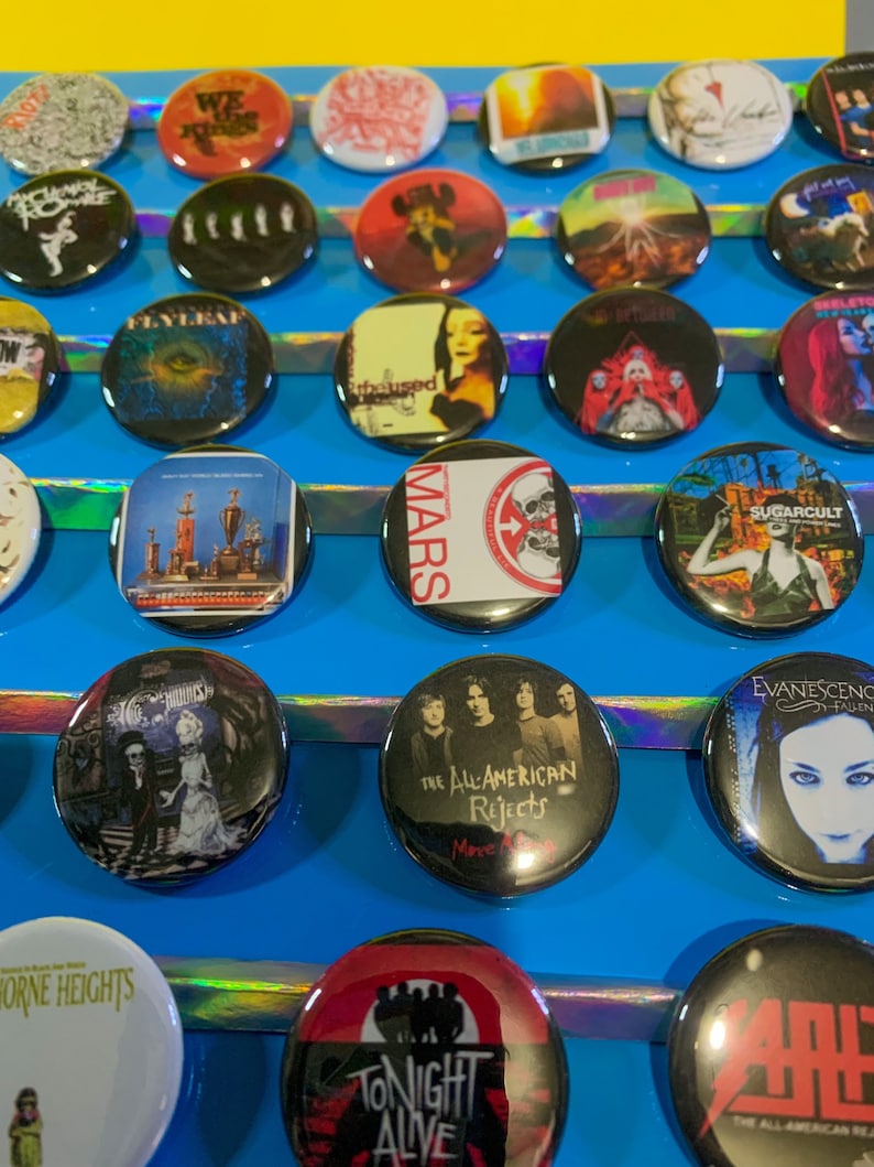 2000s Grunge Emo Band Pins Custom Badges Alternative - Etsy