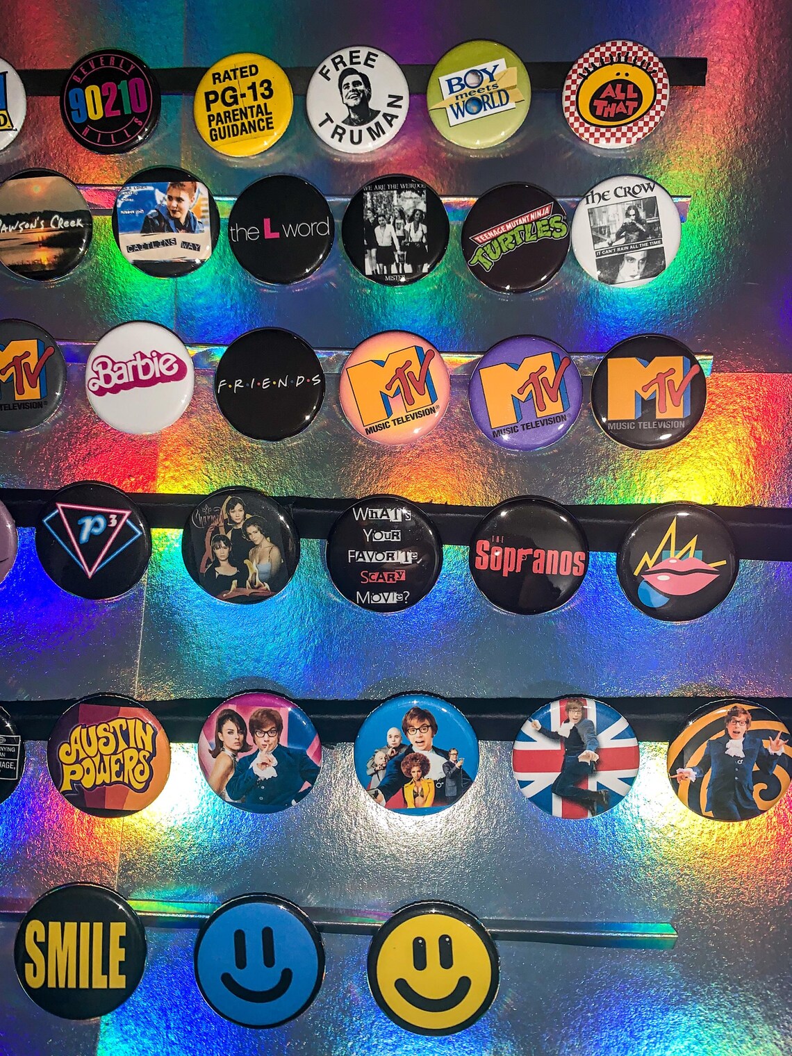 90s Style Pinback Buttons, Nostalgic, Pins, Music Buttons, Tv Shows, - Etsy
