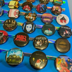 2000’s Grunge, Emo Band Pins, Custom, Badges, Alternative, Punk, Music ...