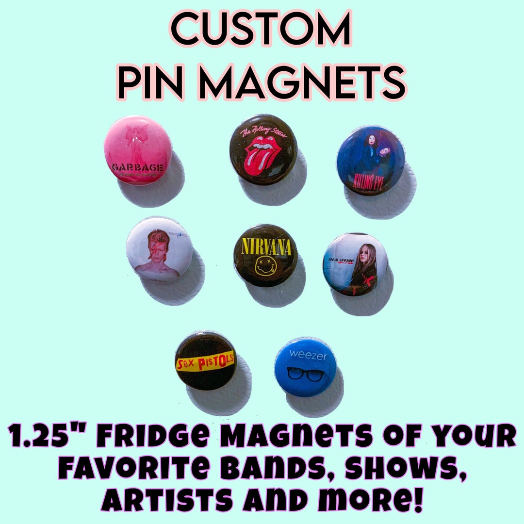 Custom Fridge Magnets, Bands, TV Shows, Pop Culture (1.25") - Etsy