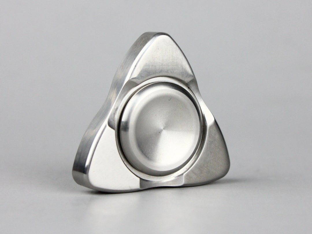 Tri-wing Fidget Spinner Triangle Shape Stainless Steel, Silver Hand ...