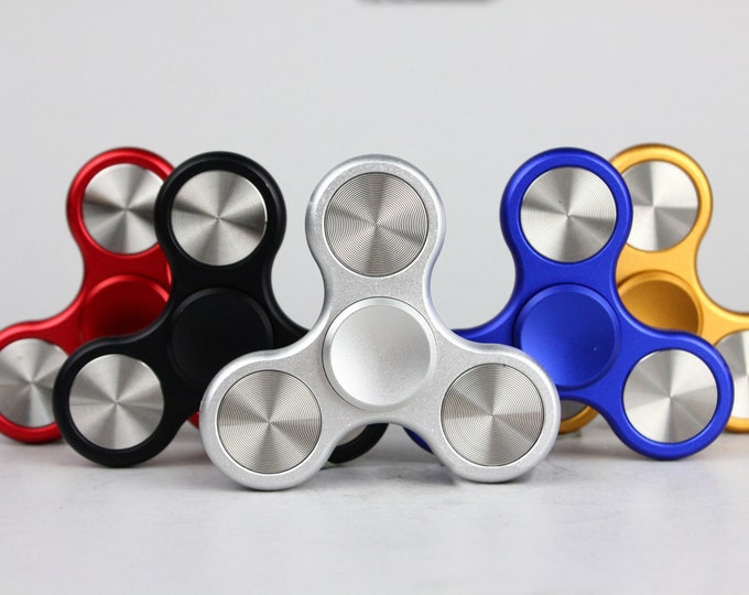 The Original Tri-beam Fidget Spinner in Polished Aluminum - Etsy