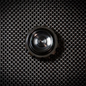 Zirconium Cog Fidget Spinner - Black Polished ZR Zirc, High End Small ...