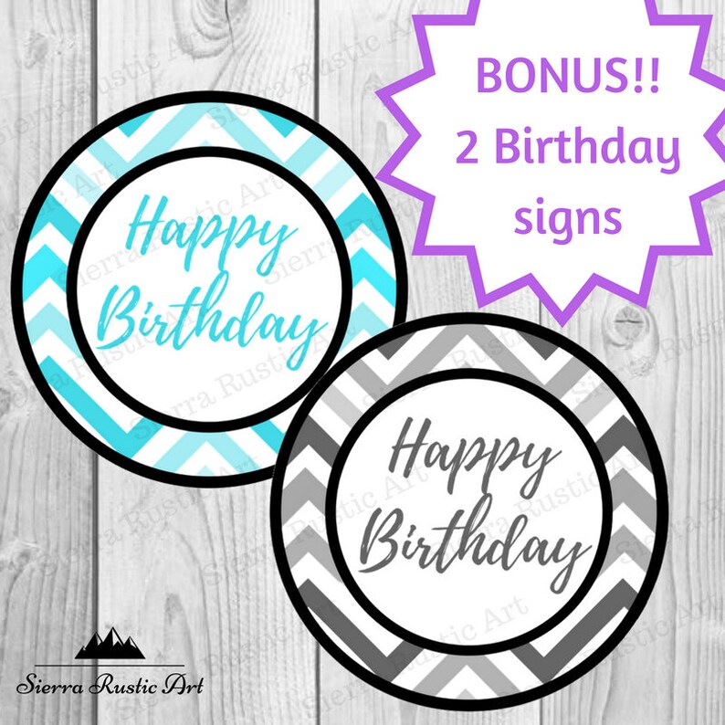 Printable Baby Weekly Milestone Photo Prop Circles Teal | Etsy