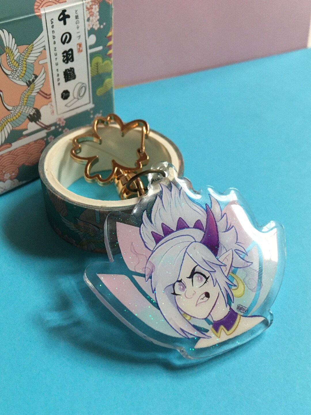 Spirit Blossom Keychain Riven Keychains Lol League of Legends Print ...