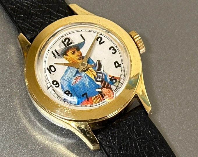 Roy Rogers Vintage Mechanical Watch Moving Hand Toy 27mm Diameter - Etsy