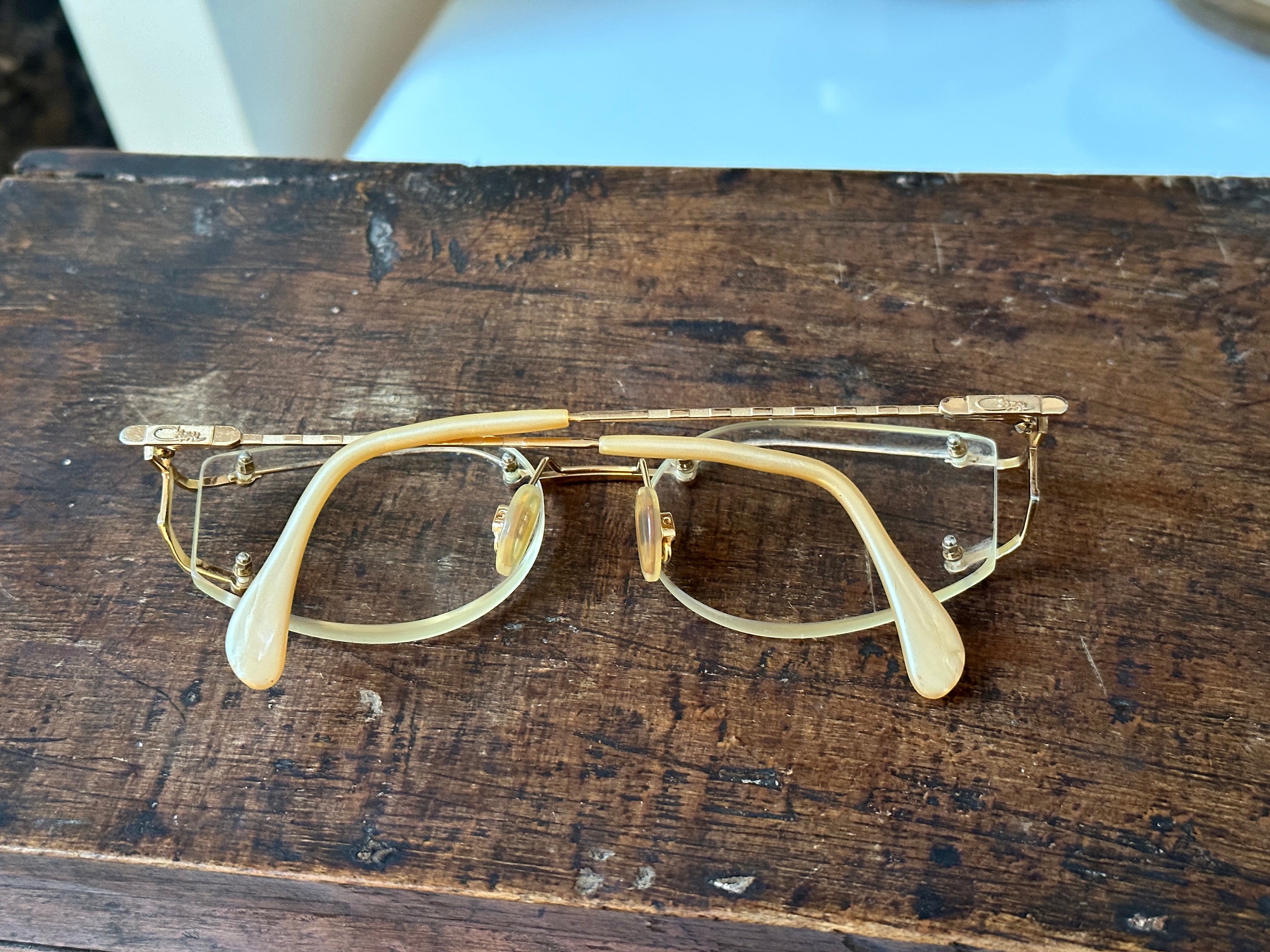 Rare Cazal Rimless Eyeglasses Glasses Frame Superb Etsy