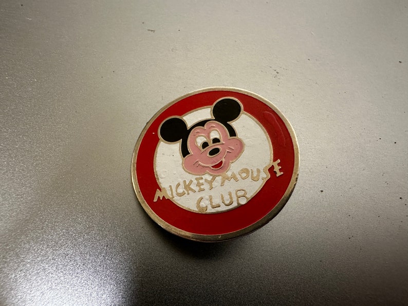 Vintage Rare Mickey Mouse Club Pin Badge Collectible - Etsy