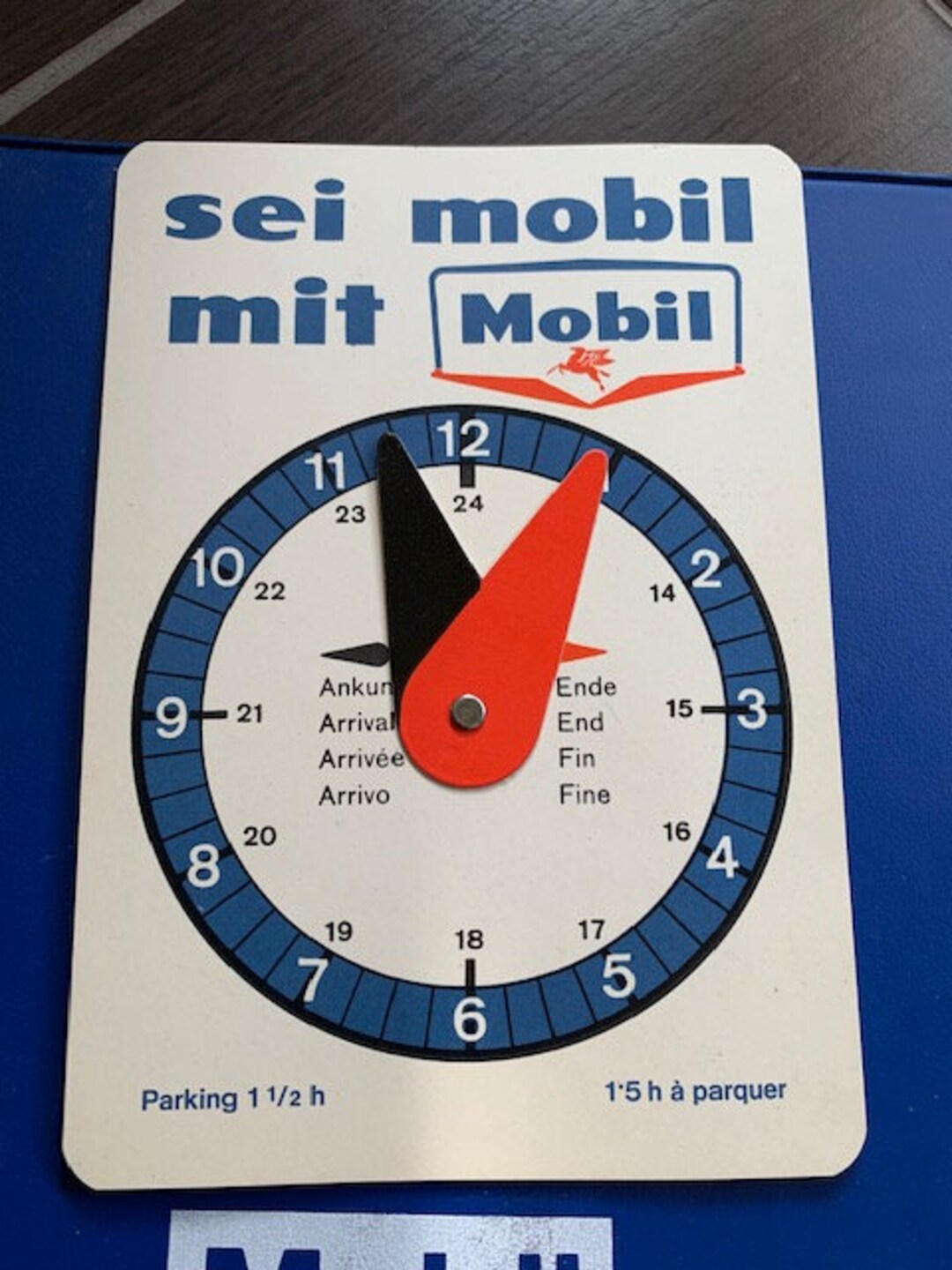 Rare Mobil 1 Parking Meter Vintage Sign, Rally Racing Decor for Garage ...