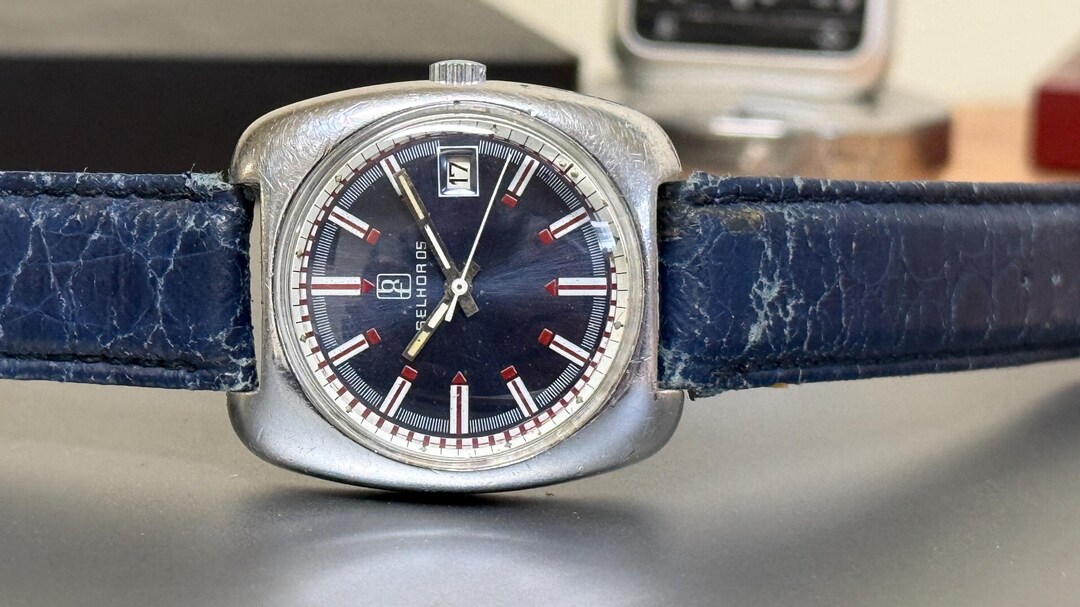 Belhor 05 Vintage Men Mechanical Diver Watch Superb Dial 36mm Manual ...