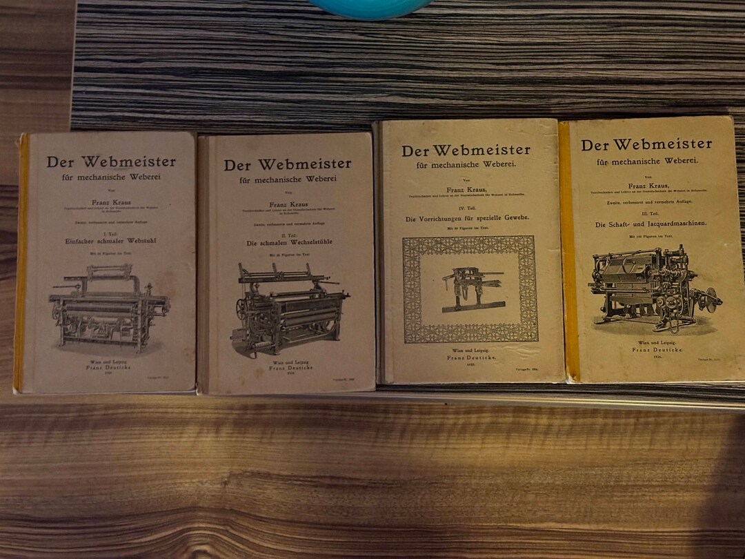 Der Webmeister Teil 1-4 Franz Kraus Weaver for Mechanical Weaving ...